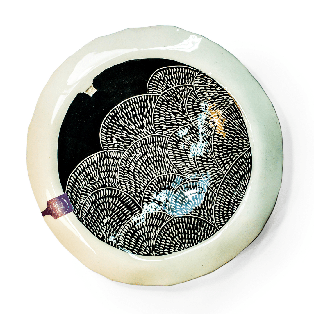 ΒΑΘΙΑ ΑΣΠΡΟΜΑΥΡΗ ΚΕΡΑΜΙΚΗ ΠΙΑΤΕΛΑ – Kottaki Ceramics
